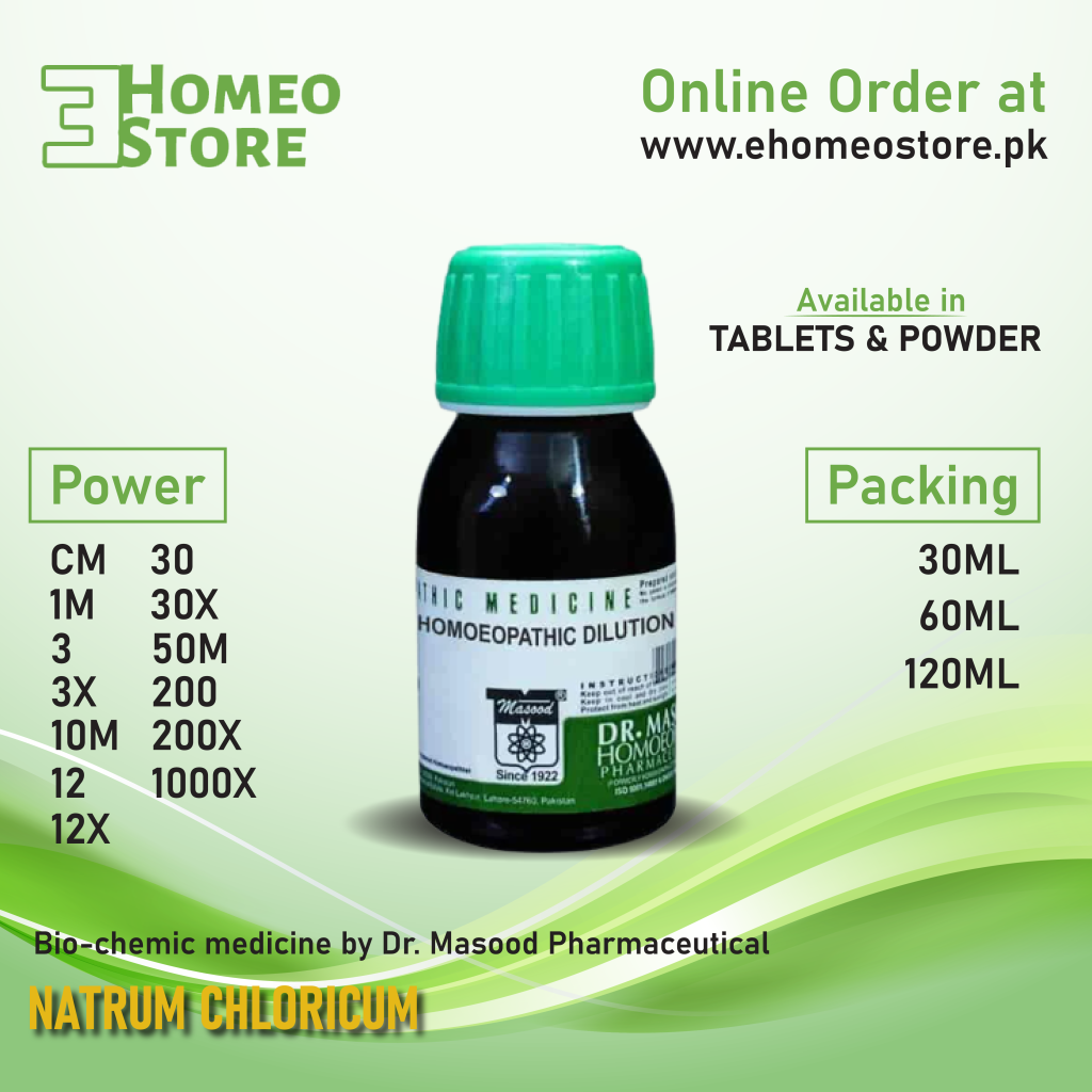 Natrum Chloricum - eHomeo Store